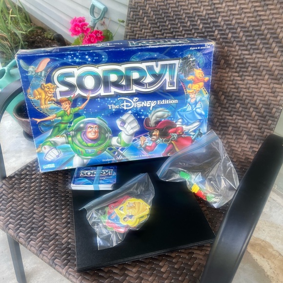 Disney | Games | Vintage Sorry The Disney Edition Hasbro Parker Bros 20 ...